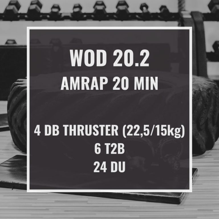 WOD 20.2 : DB Thruster, T2B et Double Under