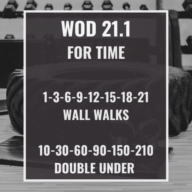 WOD 21.1 : Wall Walk et Double Under pour ce workout