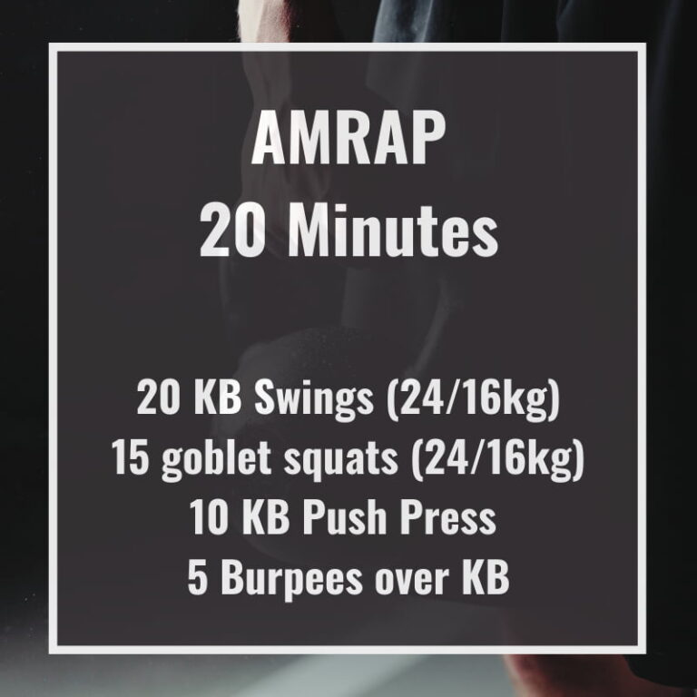 WOD Kettlebell : un AMRAP à la KB qui va (bien) piquer